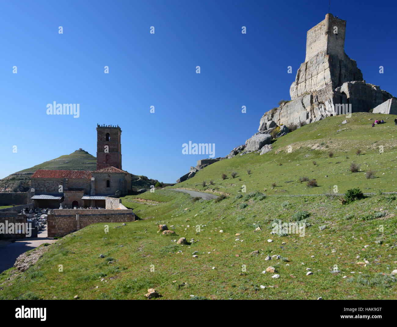 Atienza. Spain. The old castle Stock Photo - Alamy