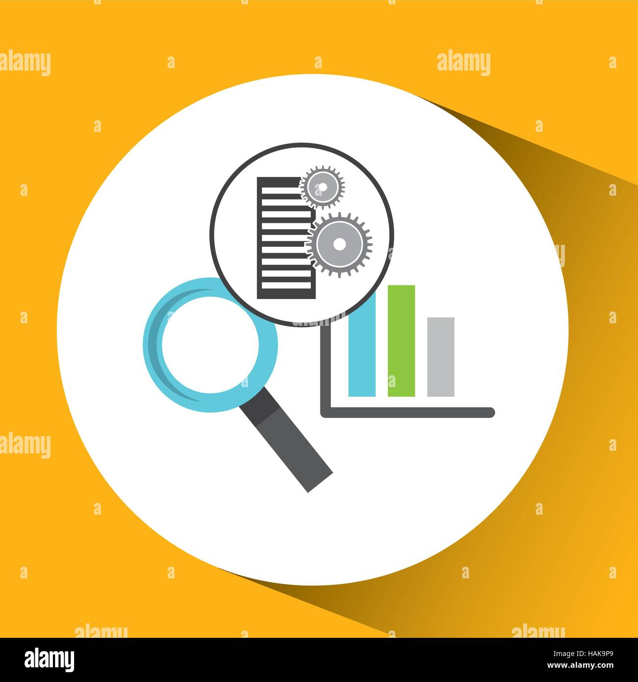 database setting statistical optimized icon vector illustration eps 10 ...