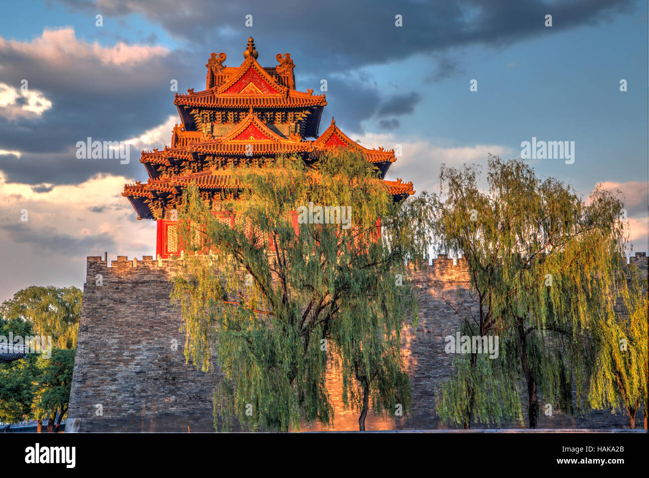 Corner turret ,The Forbidden City, Beijing, China Stock Photo - Alamy