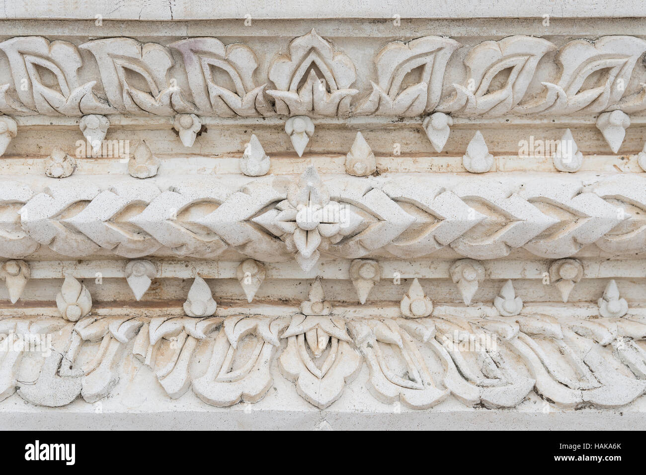 Stucco art in public temple in Thailand Stock Photo - Alamy