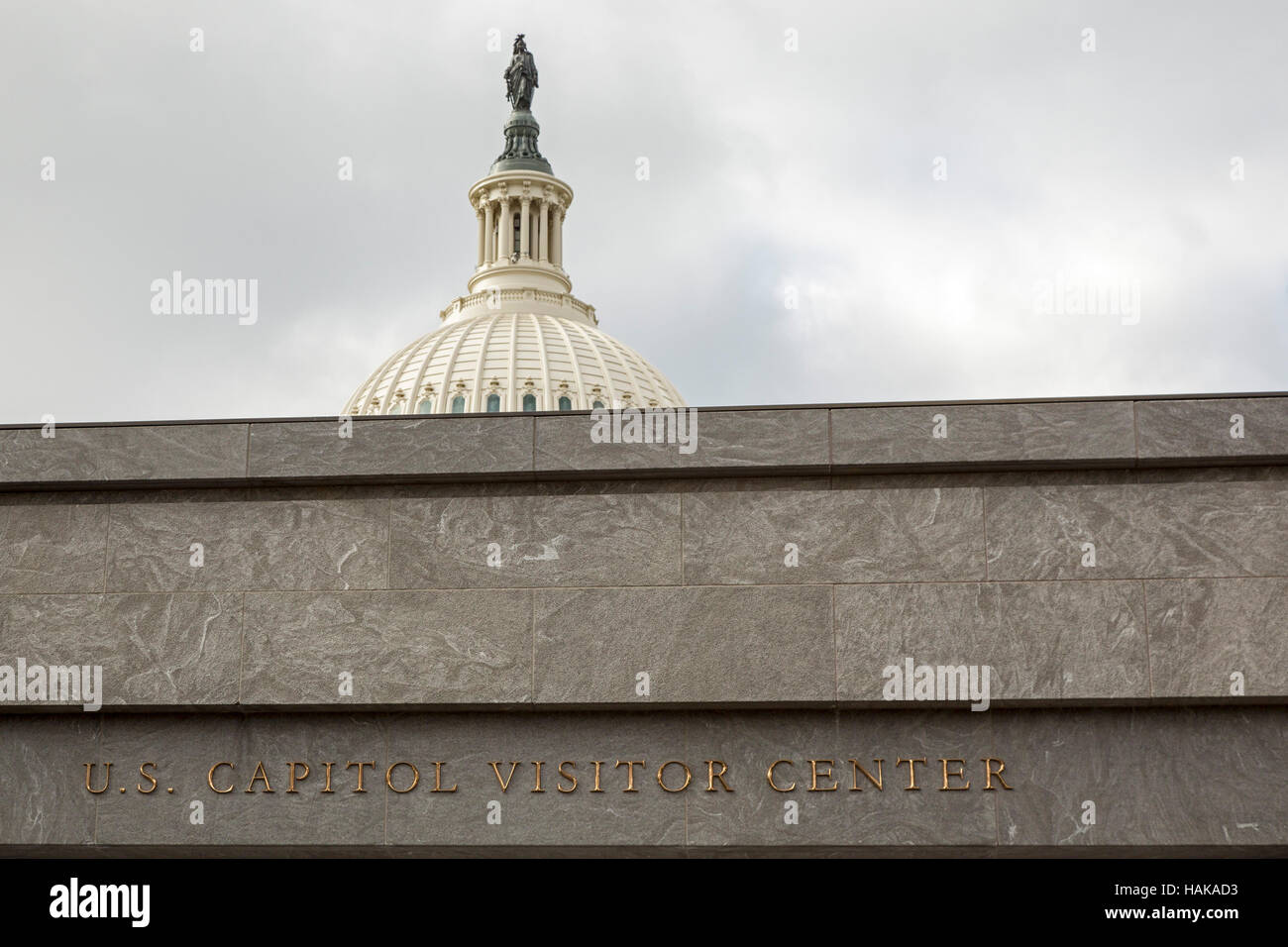 Washington, DC - The dome of the U.S. Capitol building rises above the ...