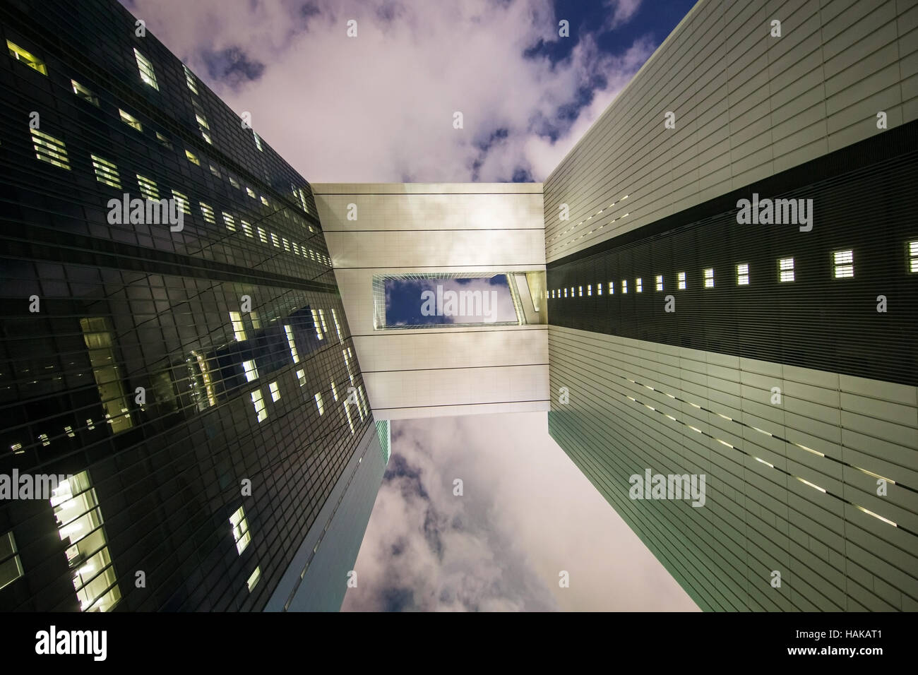 Office building under sky Stock Photo - Alamy