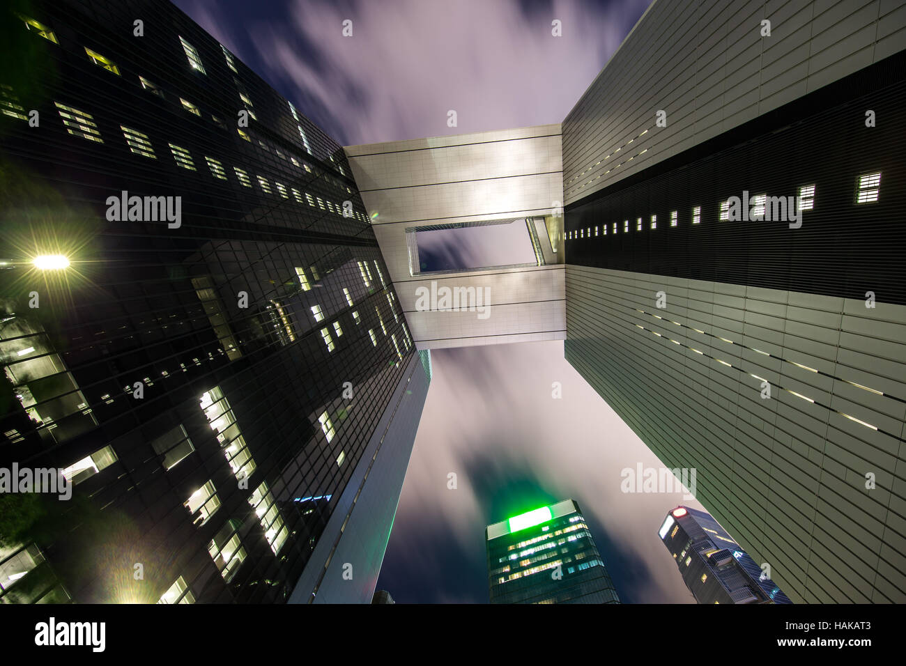 Office building under sky Stock Photo - Alamy