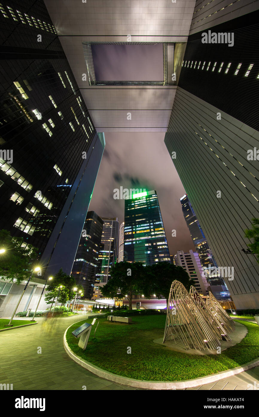 Office building under sky Stock Photo - Alamy