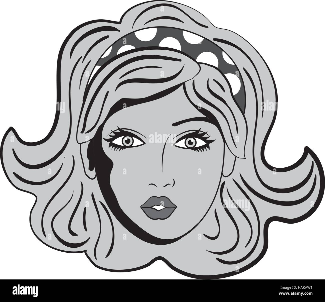 Woman comic face icon vector illustration graphic design Stock Vector ...