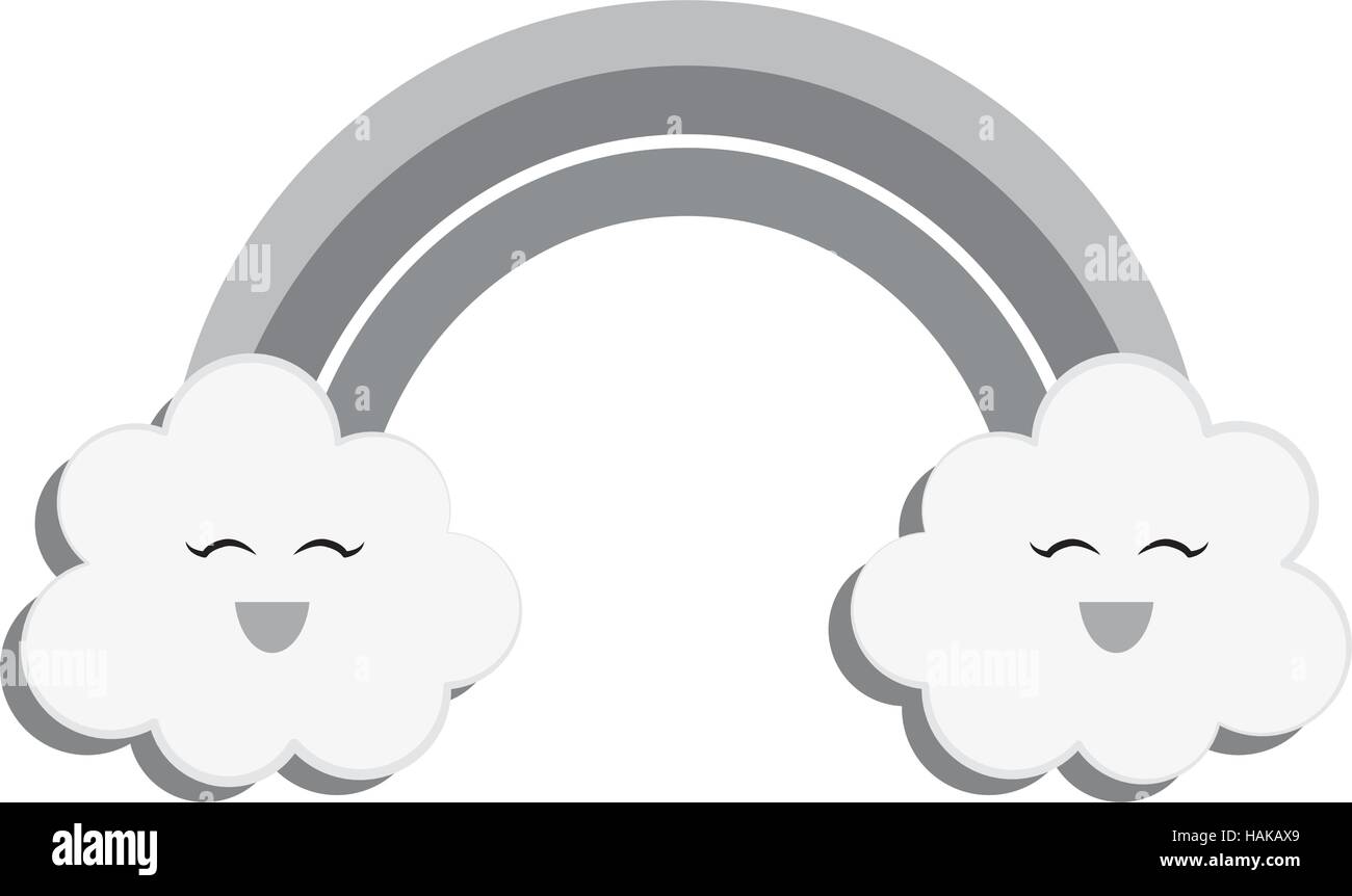 Funny cloud cartoon icon vector illustration graphic design Stock ...