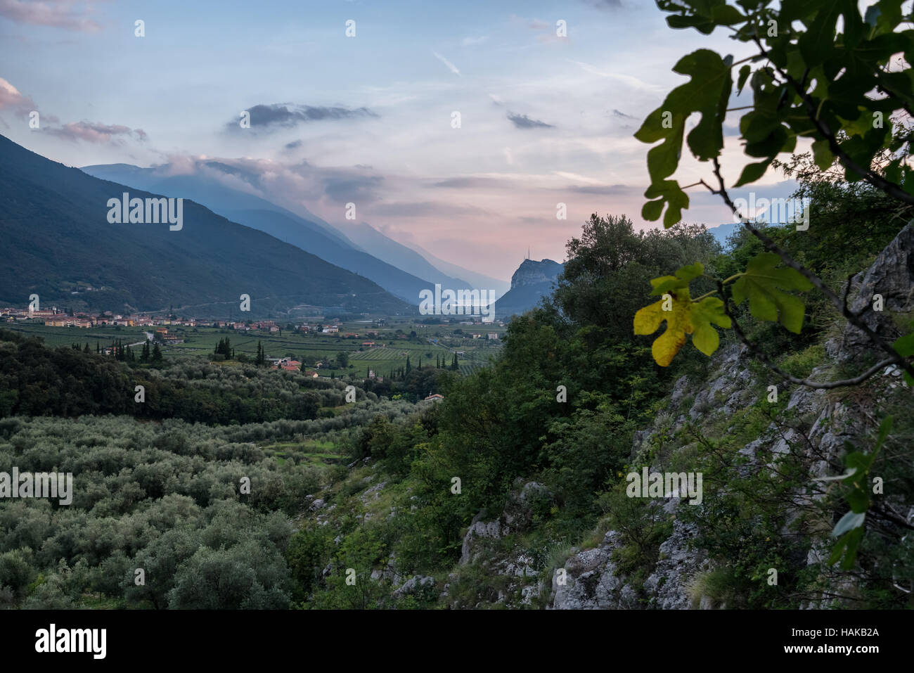 Evening at Arco, Garda Lake, Italy, Europe, EU Stock Photo - Alamy