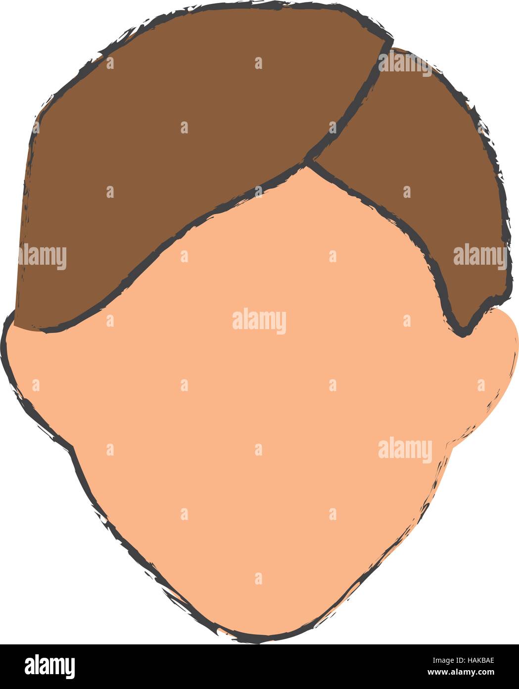 Faceless men cartoon icon vector illustration graphic design Stock ...