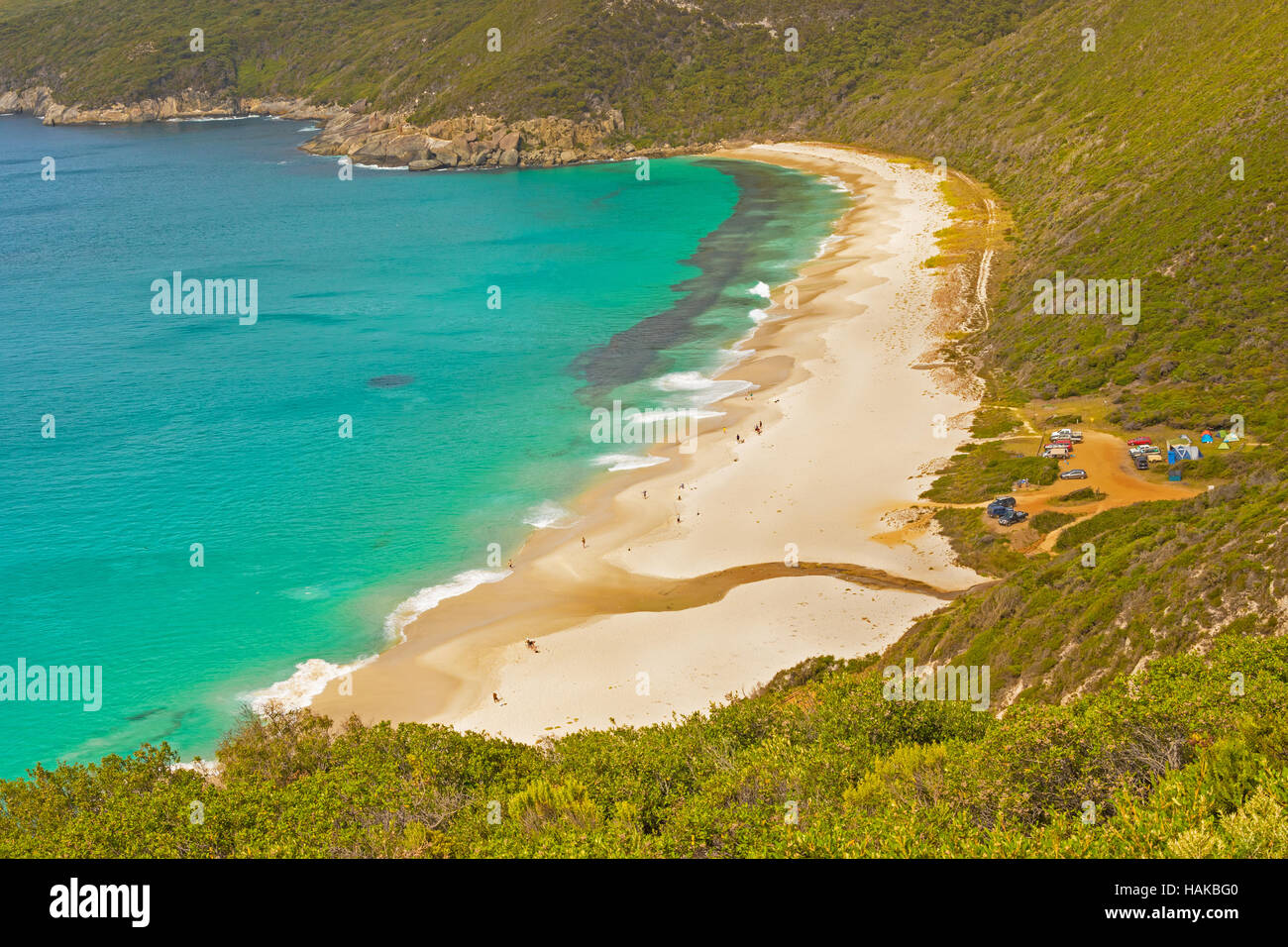 Shelley Beach, in West Cape Howe National Park, near the towns of ...