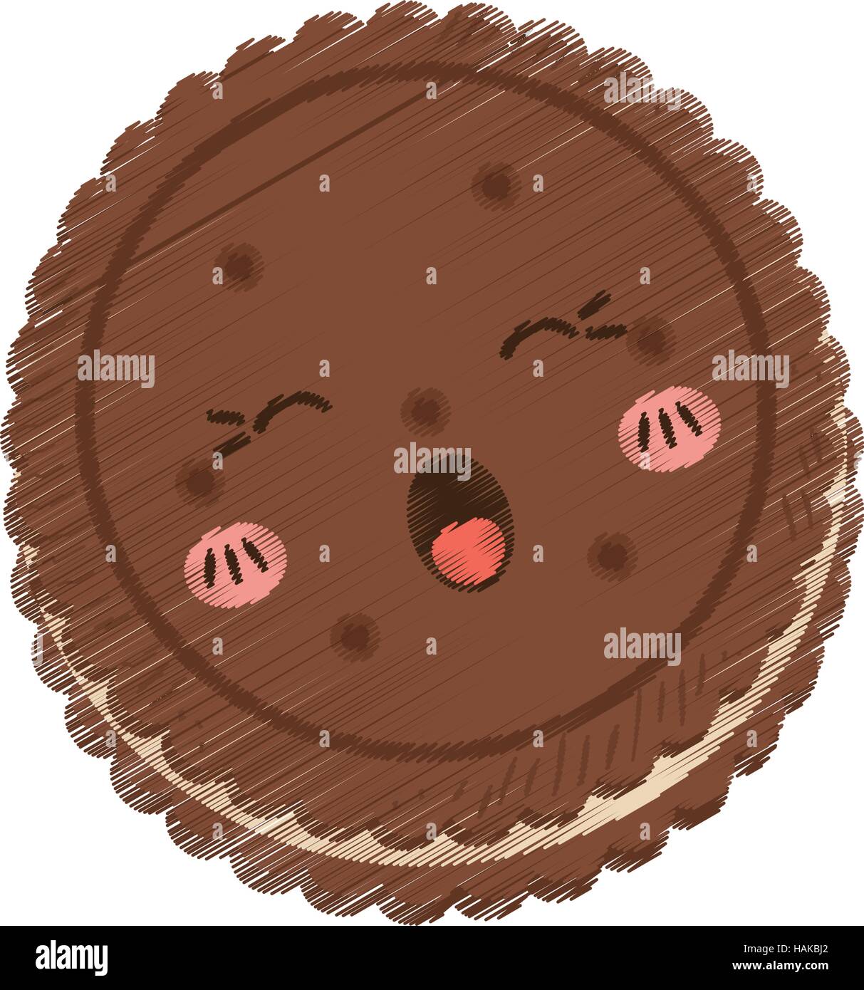 delicious cookie Cartoon icon vector illustration graphic design Stock ...