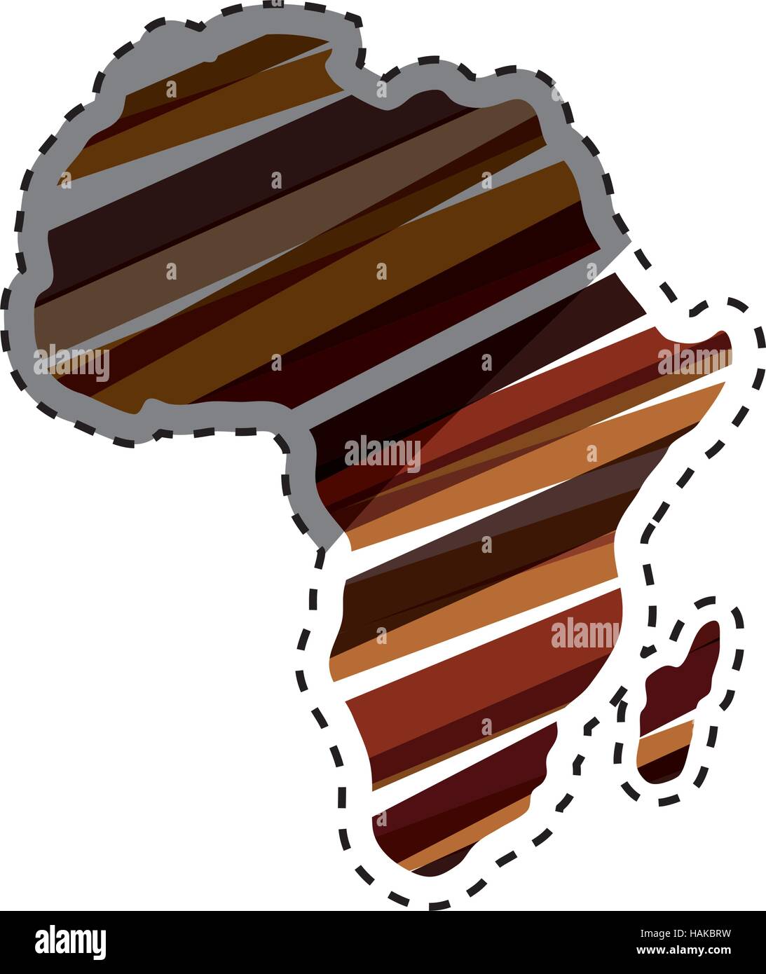 Africa map silhouette icon vector illustration graphic design Stock ...