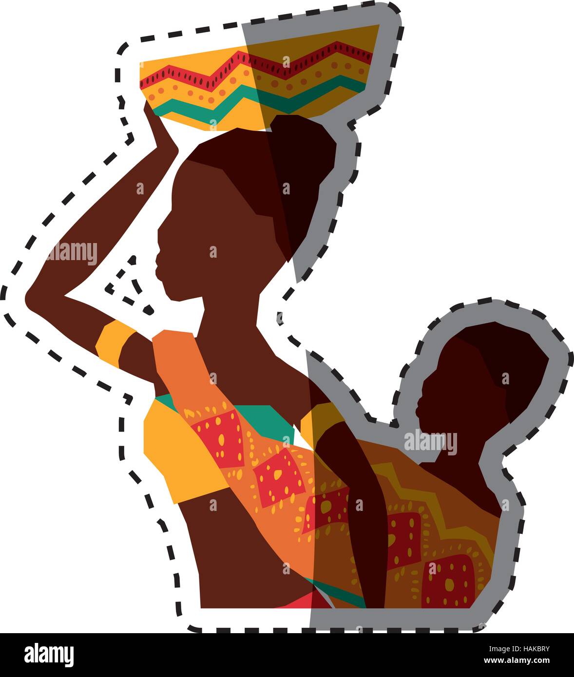 Newborn mother africa Stock Vector Images - Alamy