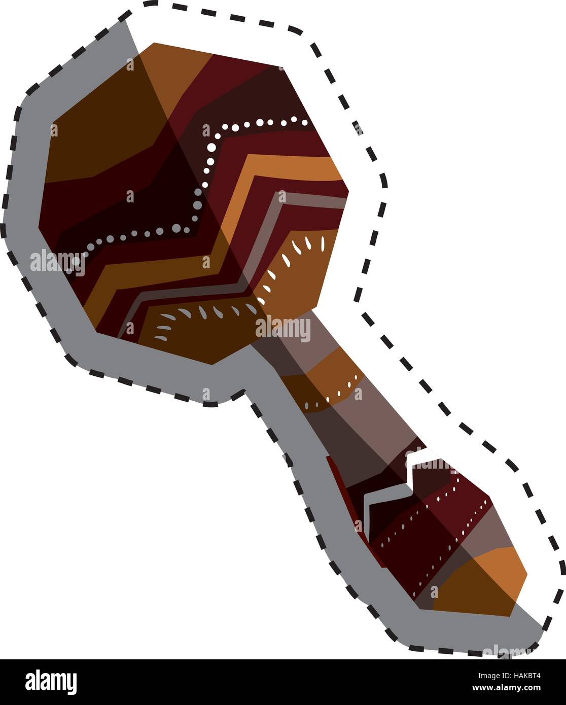maracas music instrument icon vector illustration graphic design Stock ...