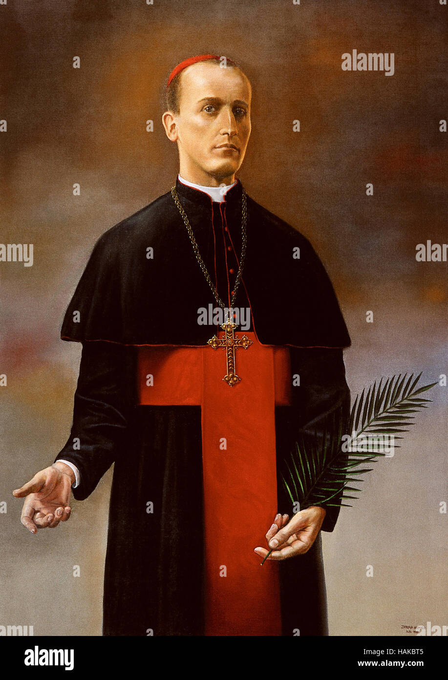 Blessed Aloysius Stepinac altarpiece in parish church of the Holy ...