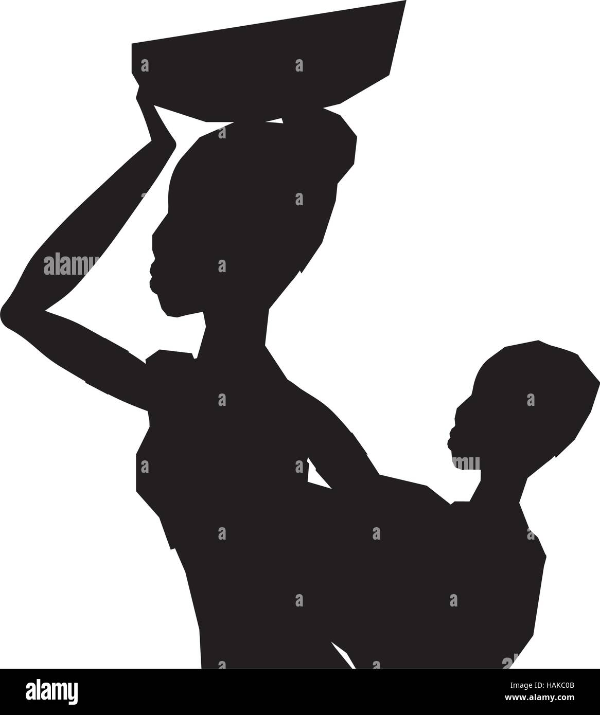 African woman baby icon vector illustration graphic design Stock Vector ...