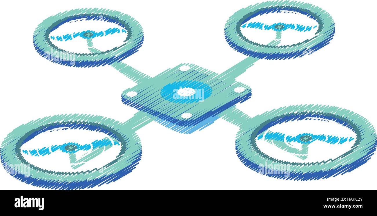 Drone robot technology icon vector illustration graphic design Stock ...