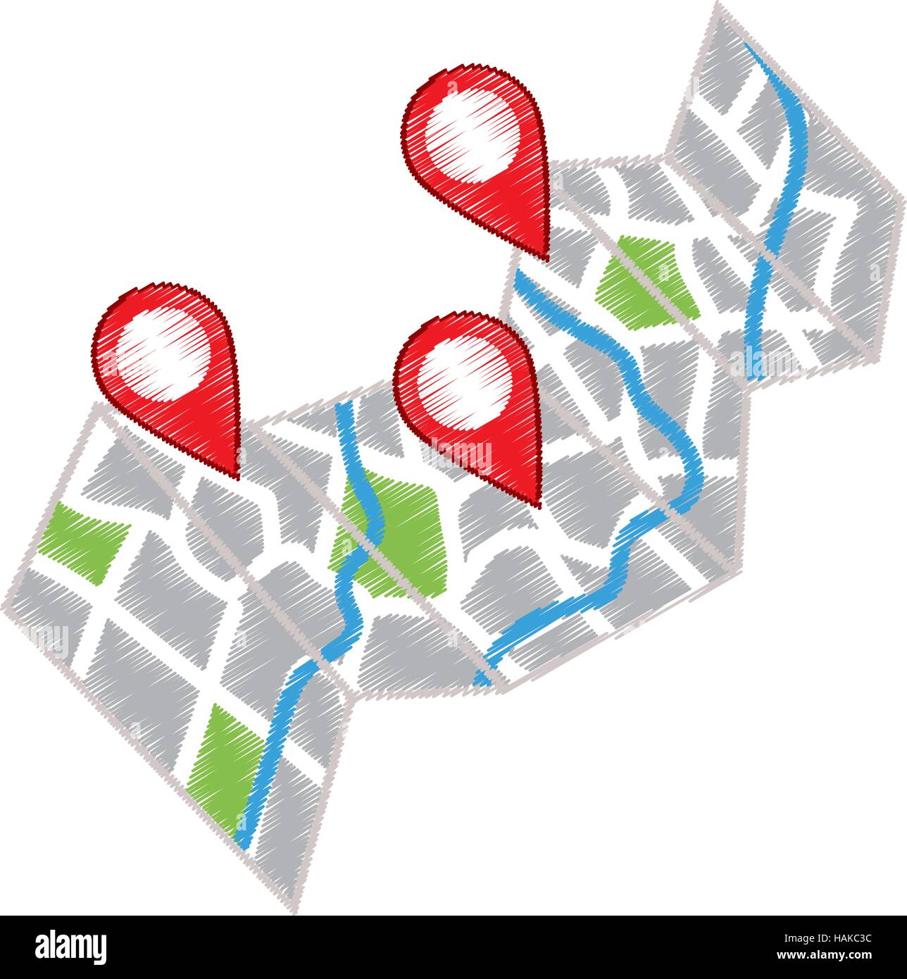 GPS map location icon vector illustration graphic design Stock Vector ...