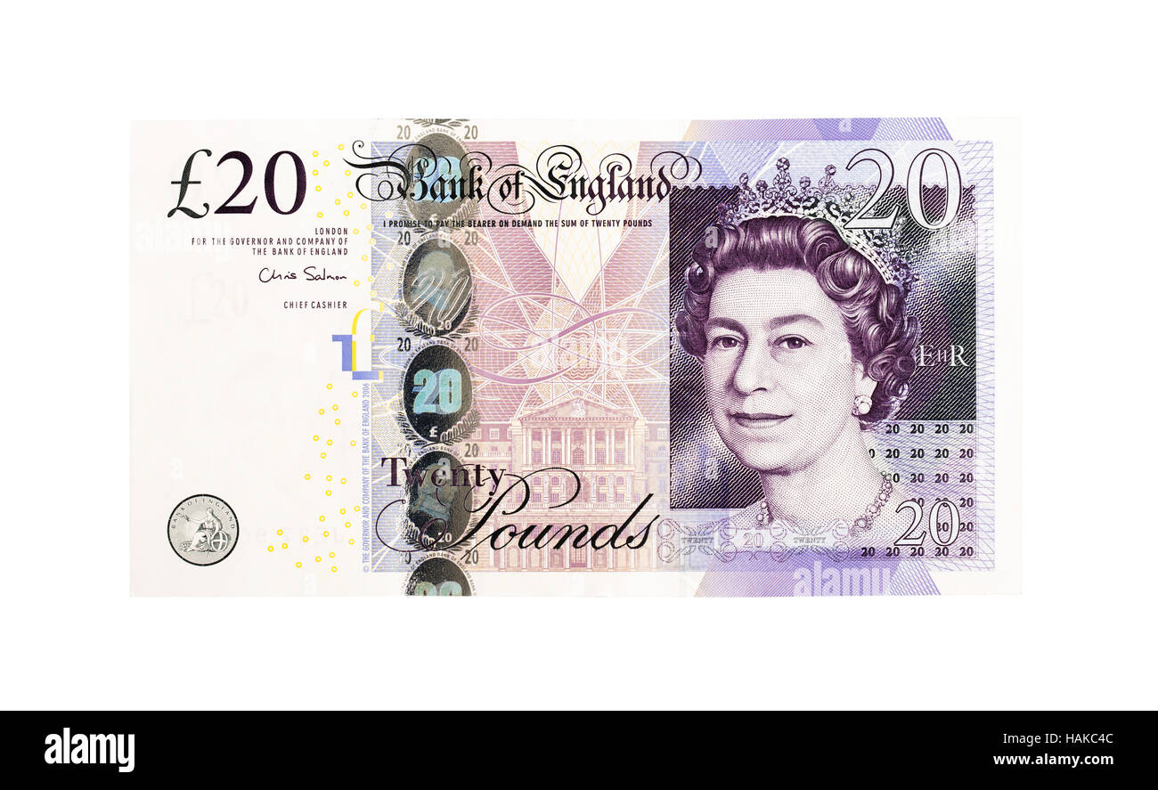 Pound currency background, close-up - 20 Pounds Stock Photo - Alamy