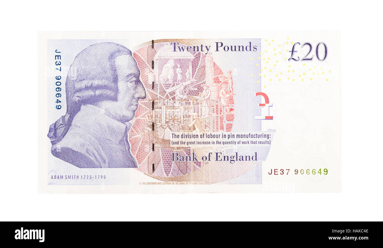 Pound currency background, close-up - 20 Pounds Stock Photo - Alamy