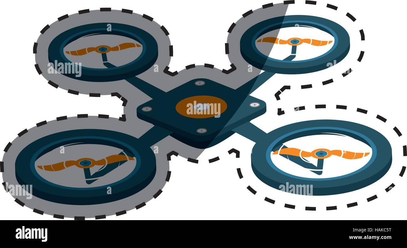 Drone robot technology icon vector illustration graphic design Stock ...