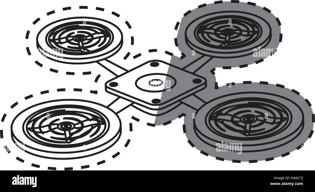 Drone robot technology icon vector illustration graphic design Stock ...