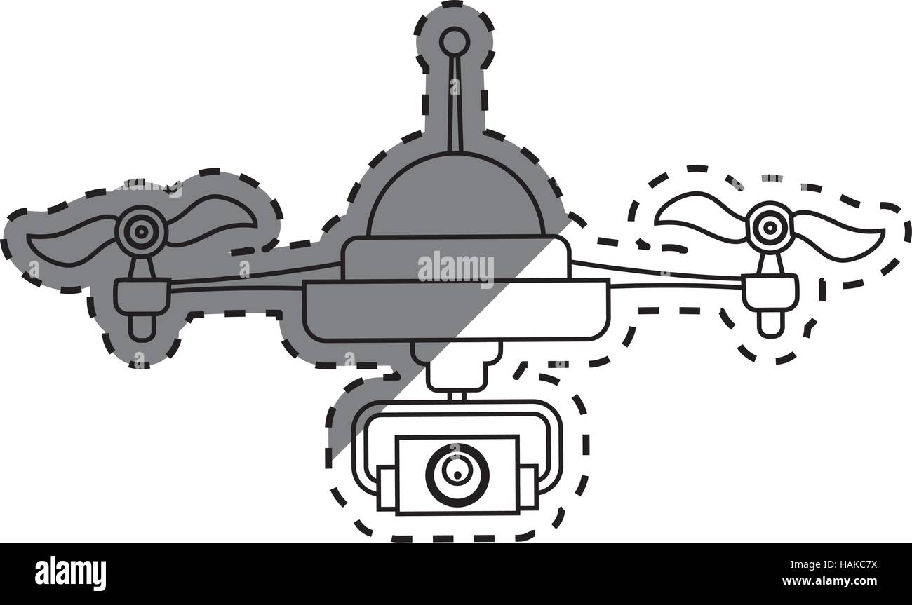 Drone robot technology icon vector illustration graphic design Stock ...