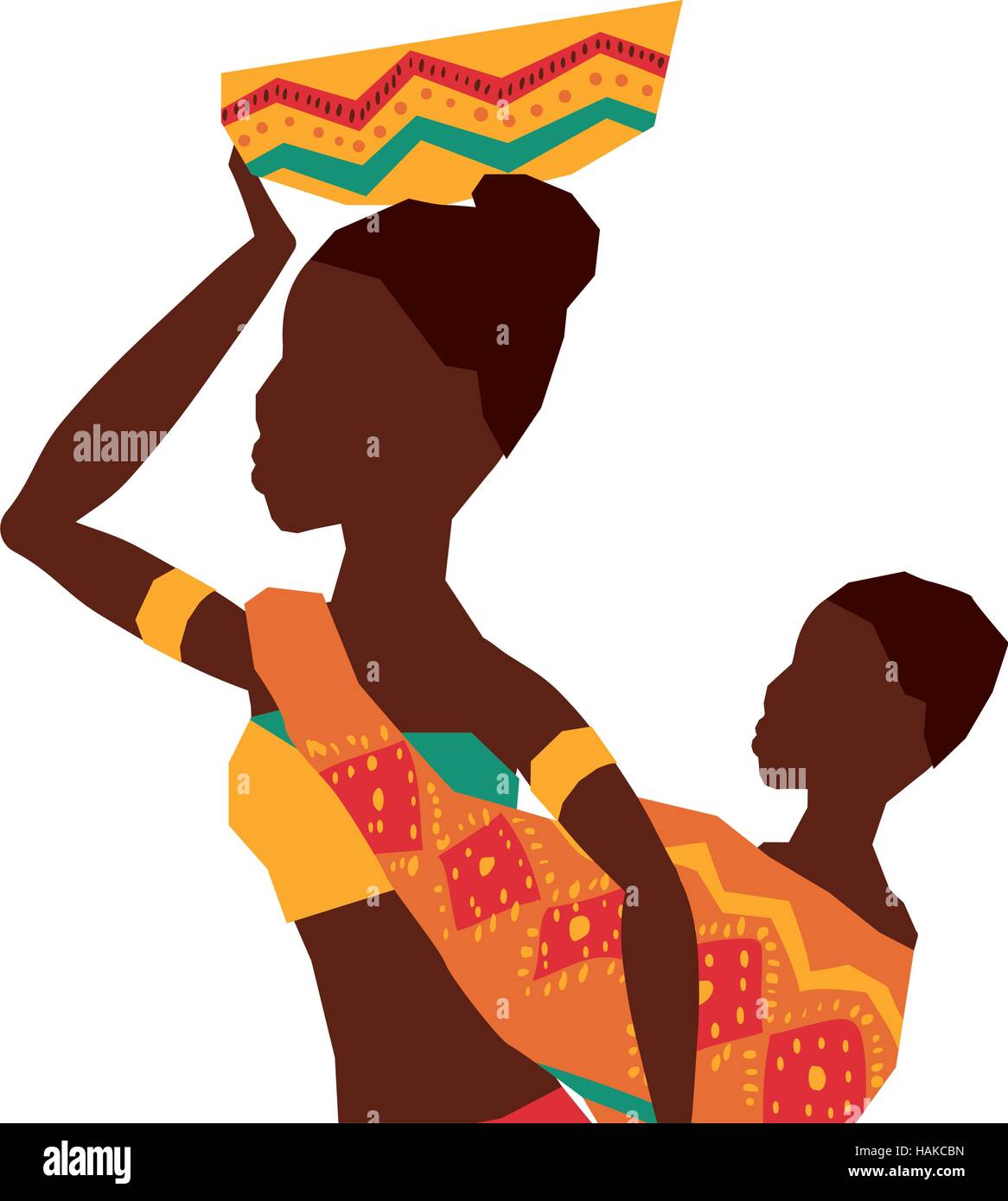 African woman baby icon vector illustration graphic design Stock Vector ...