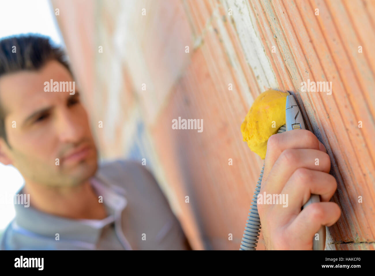 Electrician wiring a house Stock Photo - Alamy