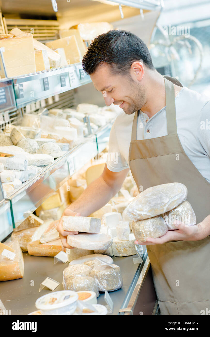 Shop assistant man checking hi-res stock photography and images - Alamy