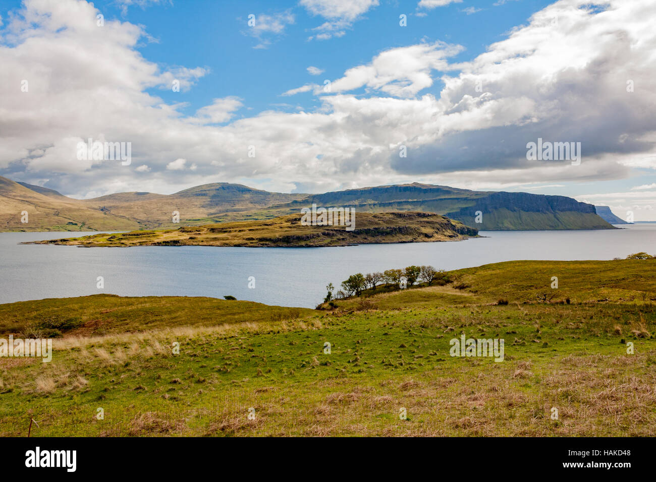 Coastal landscape on the Isle of Mull, Inner Hebrides Scotland Stock ...
