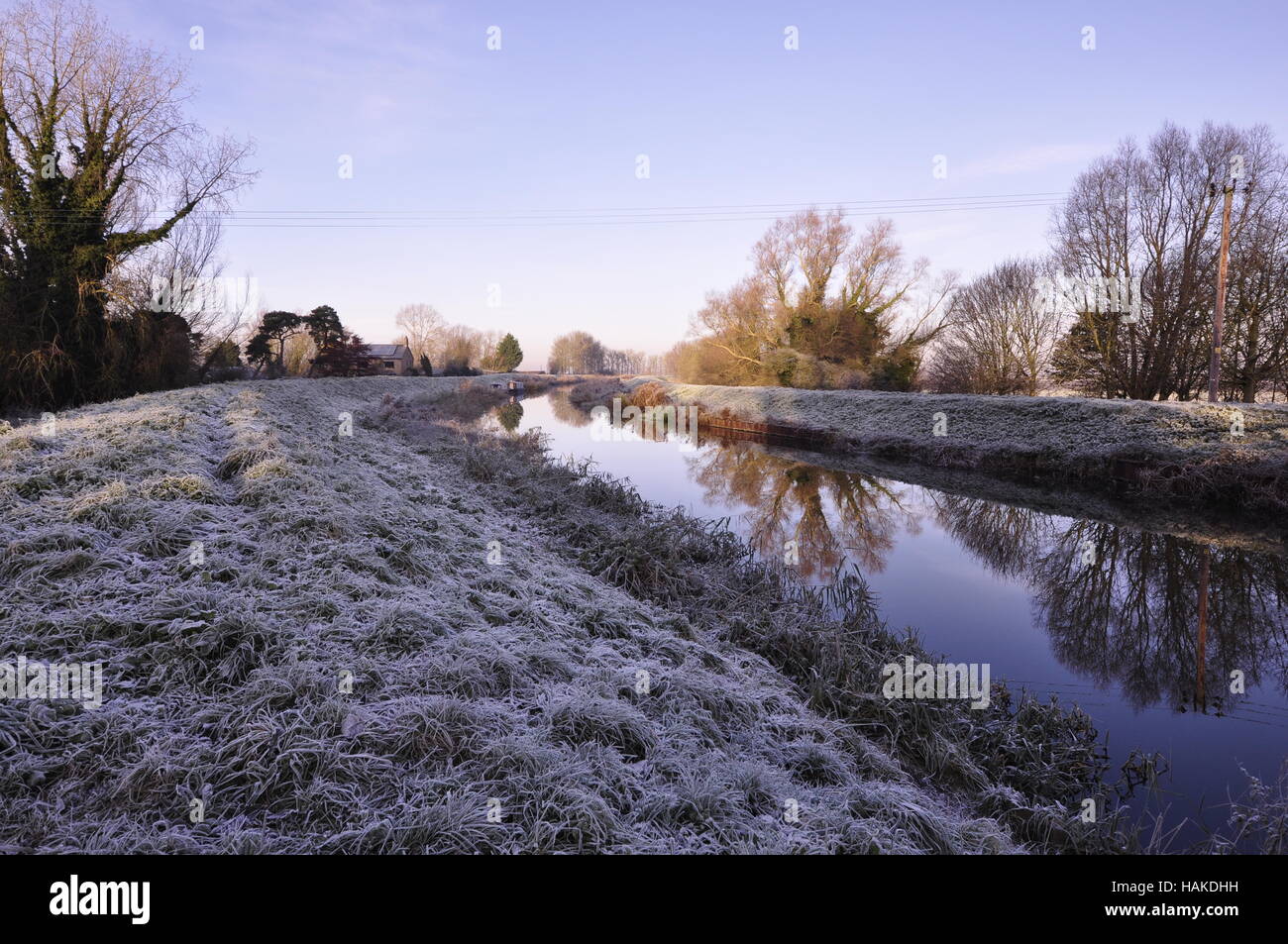 River Little Ouse at the hamlet of Little Ouse on the Cambridgeshire ...