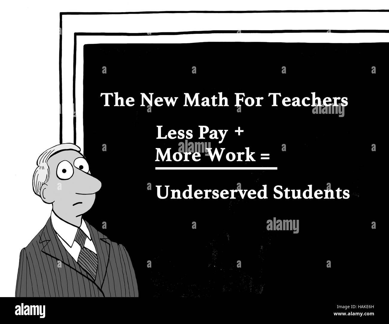 Black and white education illustration about underserved students Stock ...