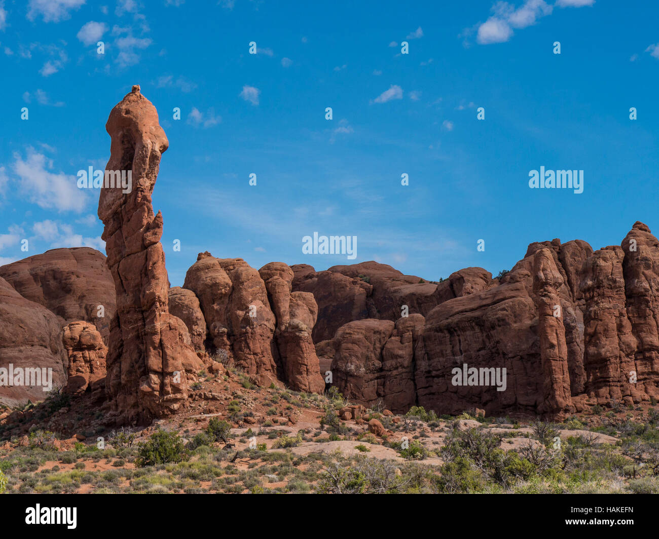 Pinnacles, Arches National Park, Utah Stock Photo - Alamy