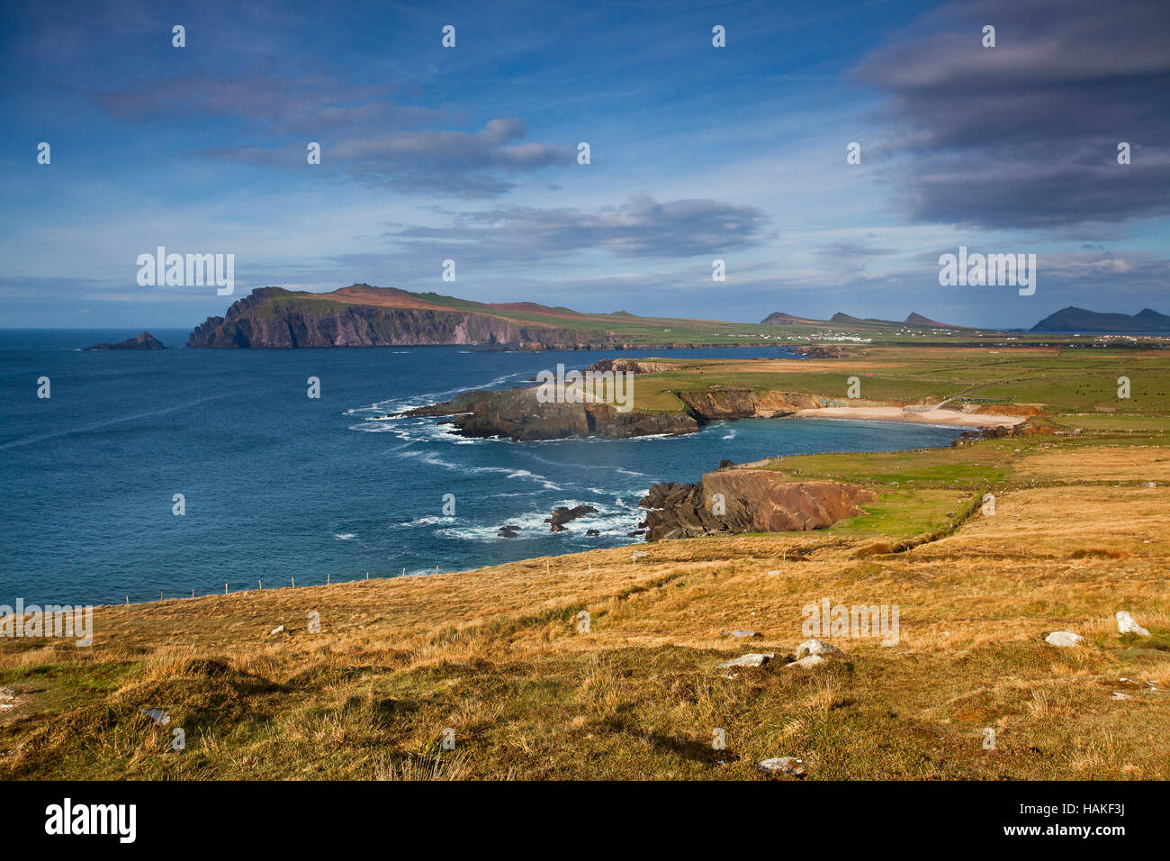 Ballyferriter Bay from Clougher Head, Dingle Peninsula, County Kerry ...