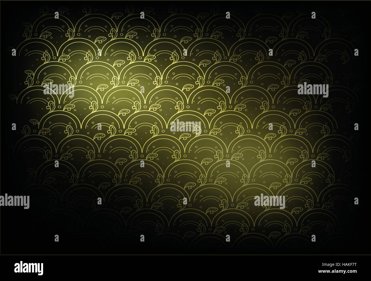 Thai Wave Pattern, Illustration of Beautiful Green Vintage Texture ...