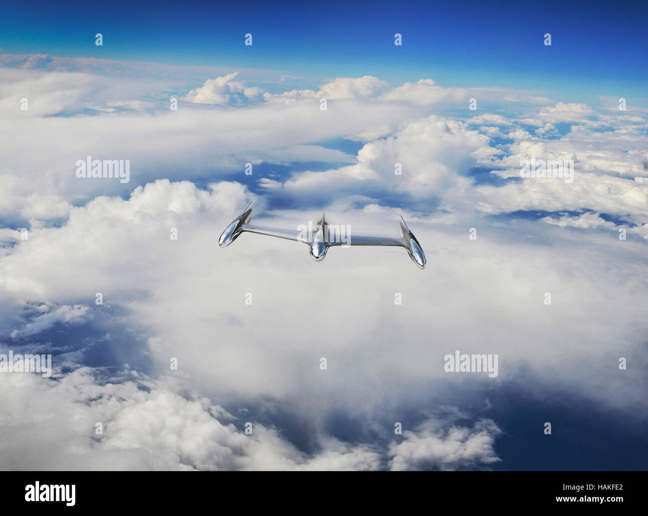 View of Approaching UFO Stock Photo - Alamy