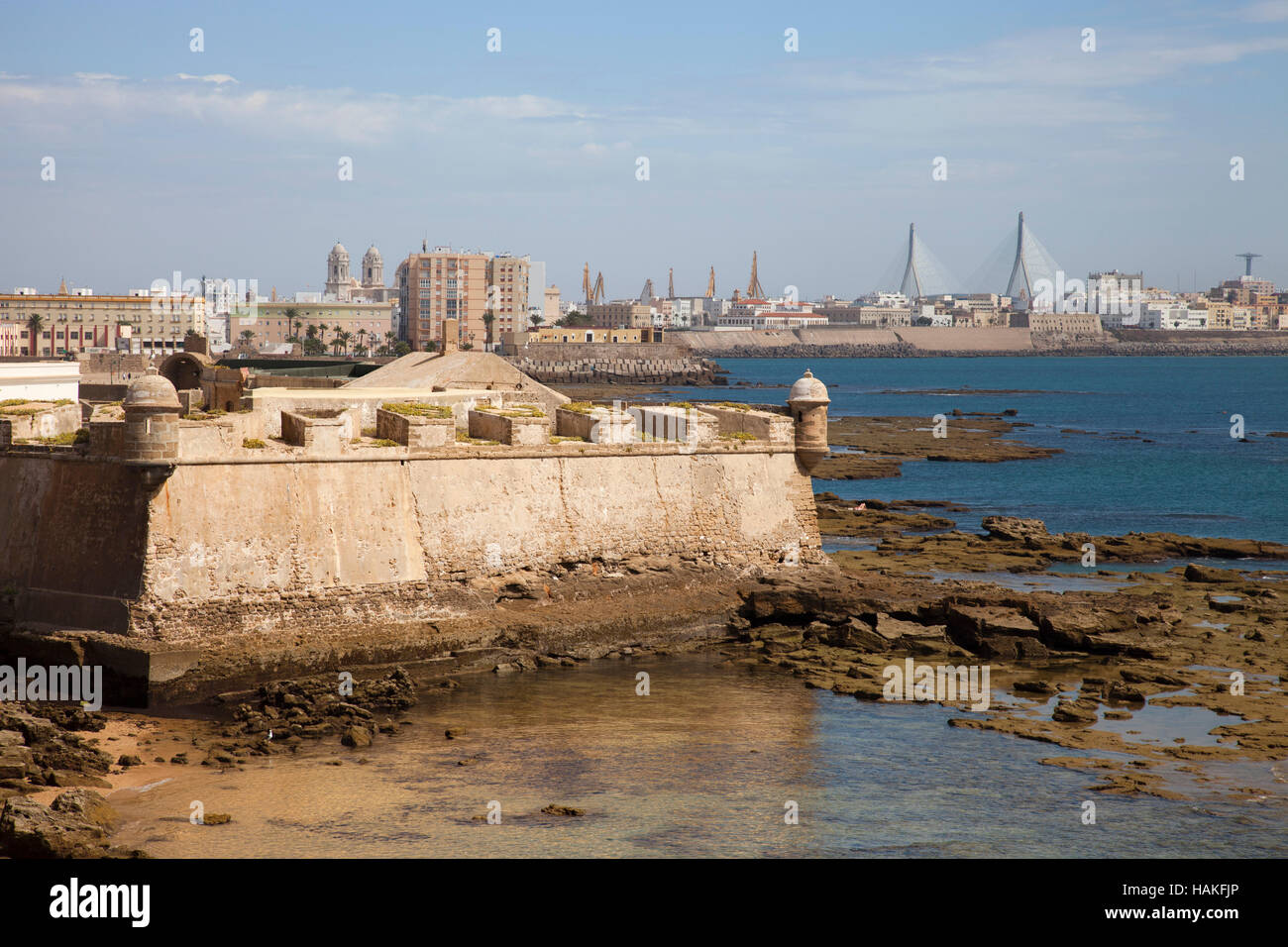 San Sebastian Castle, Cadiz, Andalucia, Spain, Europe Stock Photo - Alamy