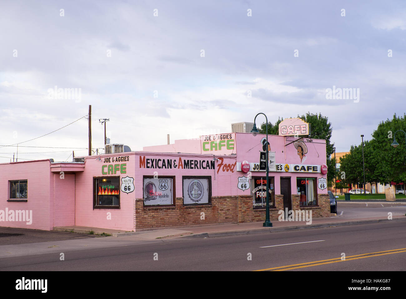A famous old Cafe on Route 66 in Holbrook, Arizona Stock Photo - Alamy