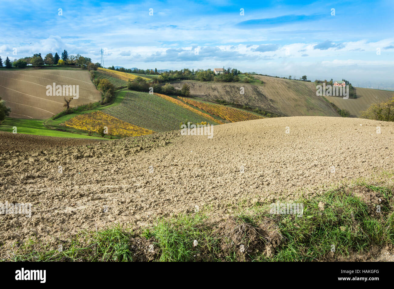 Countryside landscape during fall season in rural Italy Stock Photo - Alamy