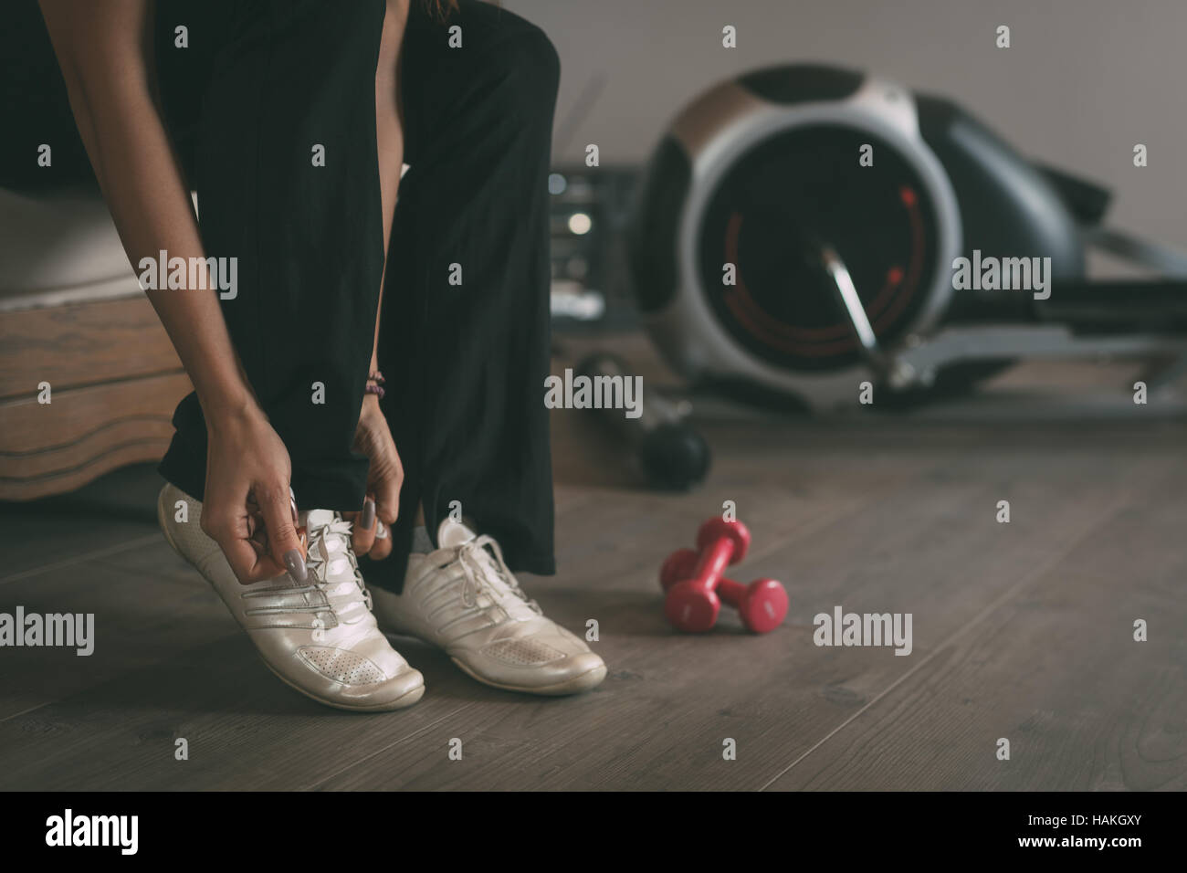 Getting Ready For Training Stock Photo - Alamy