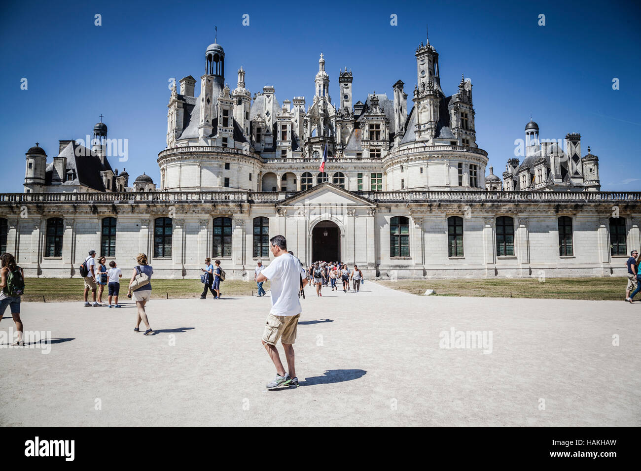 Chateau de Chambord. Chateau de Chambord is royal medieval french ...