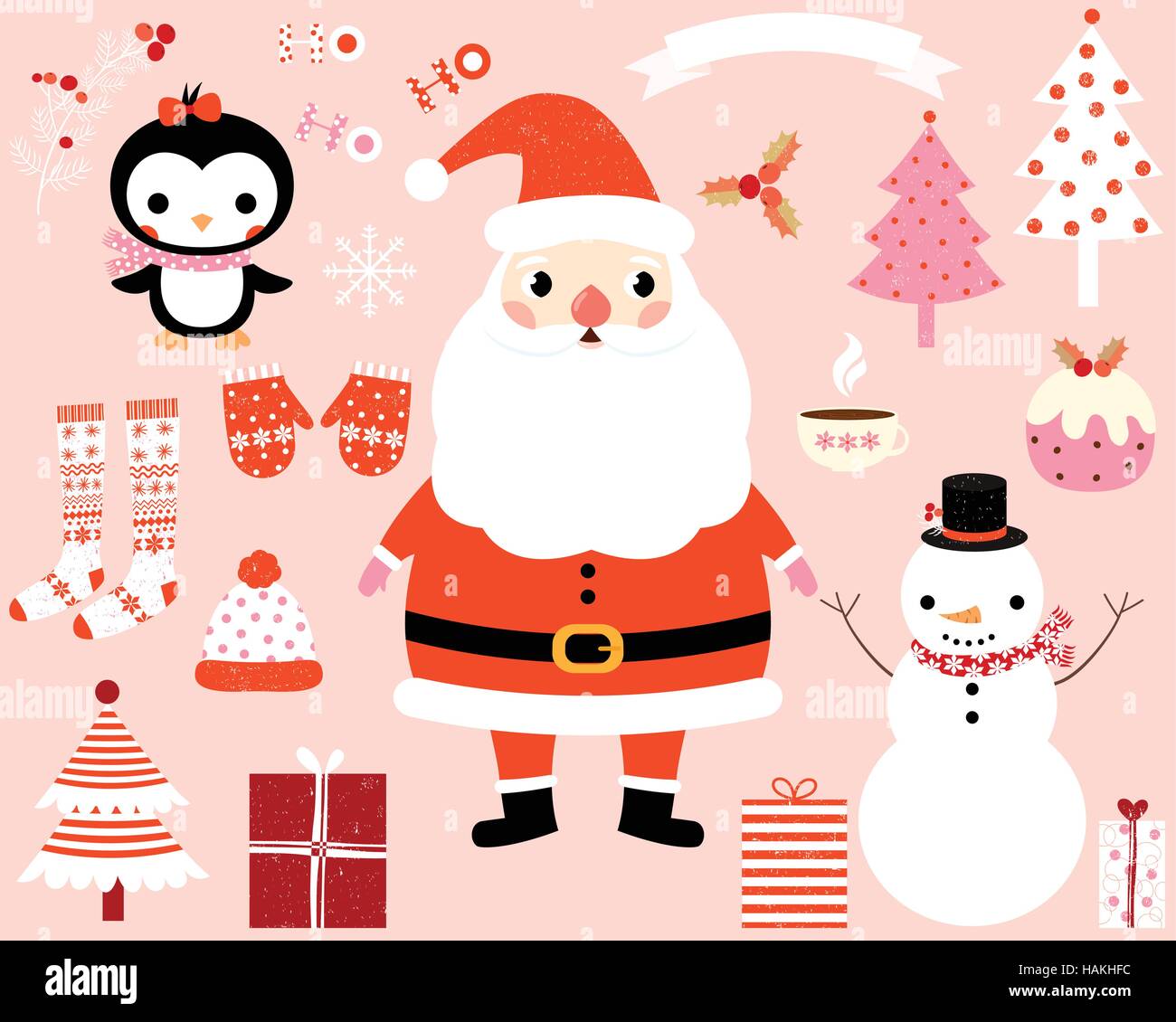 Set christmas presents in Stock Vector Images - Alamy
