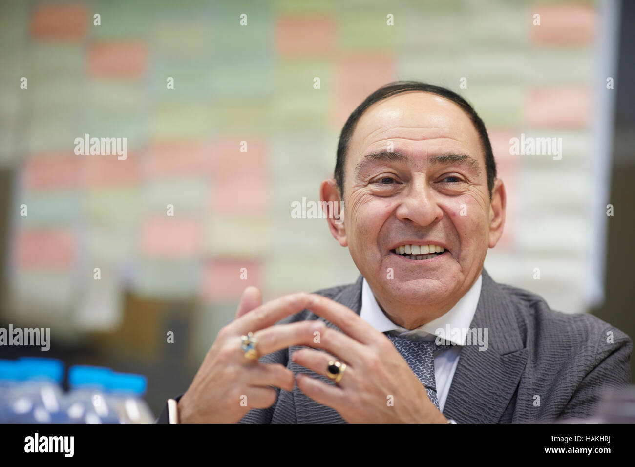 Sir Howard Bernstein portrait Chief Executive of Manchester City ...