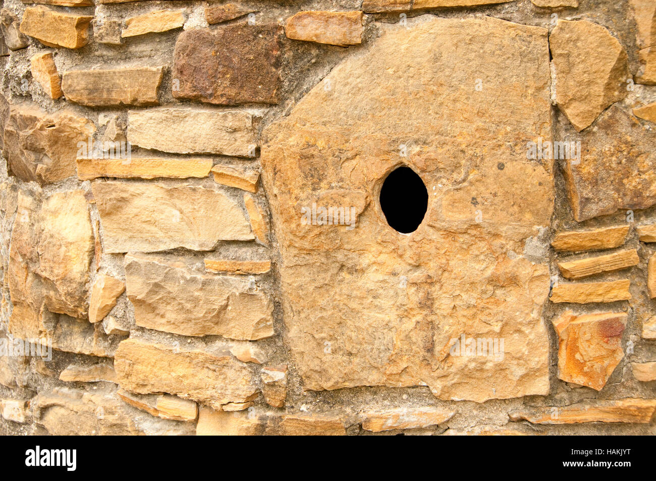 Mission San Jose wall with gun hole, San Antonio Missions National ...