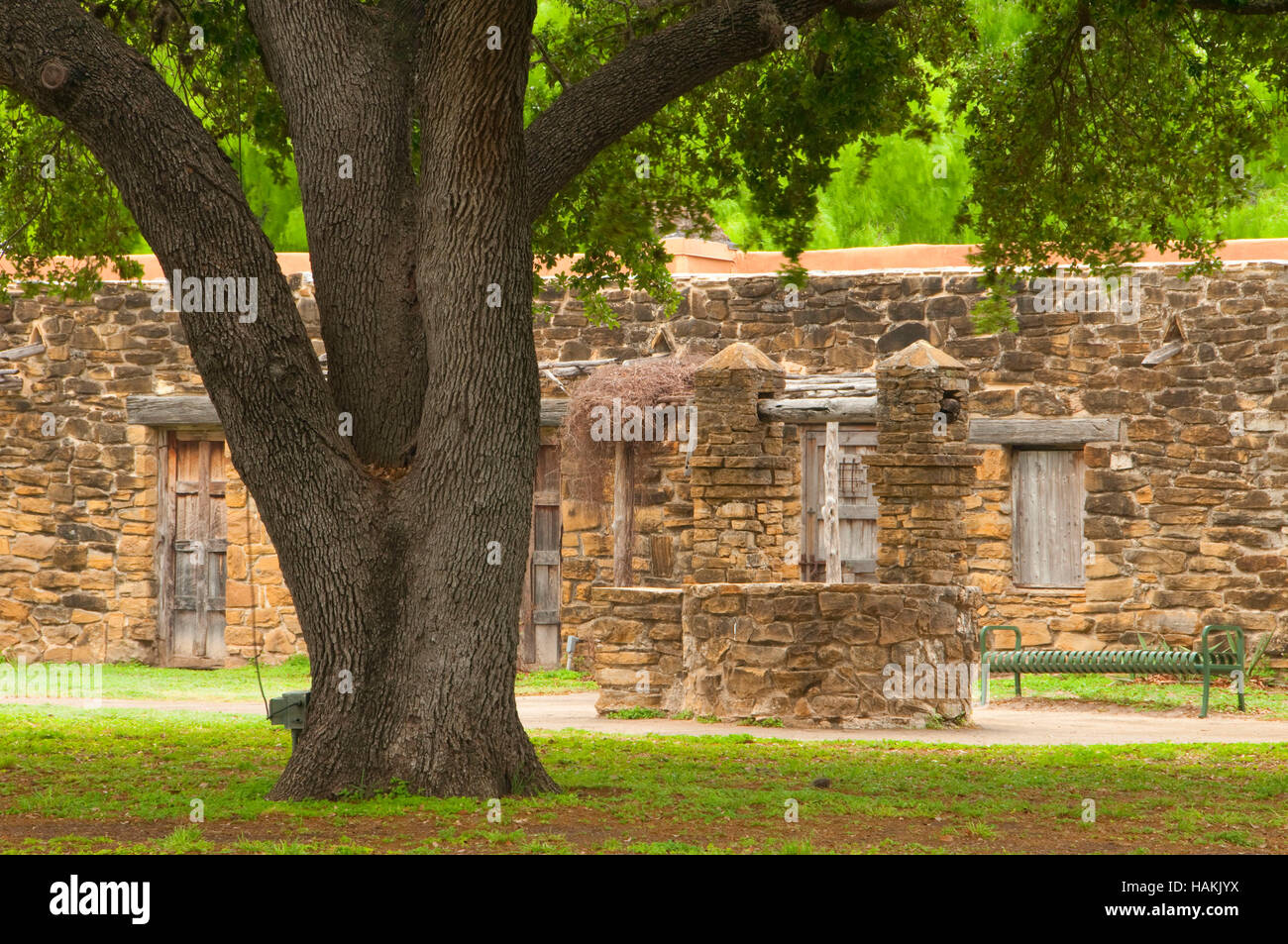 Mission San Jose wall, San Antonio Missions National Historic Park ...