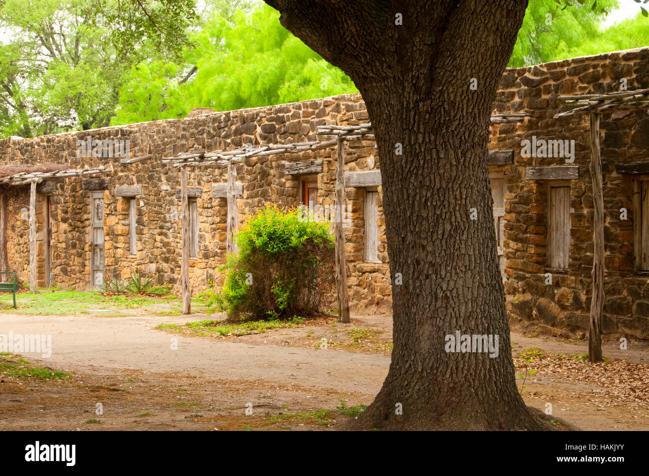 Mission San Jose wall, San Antonio Missions National Historical Park ...
