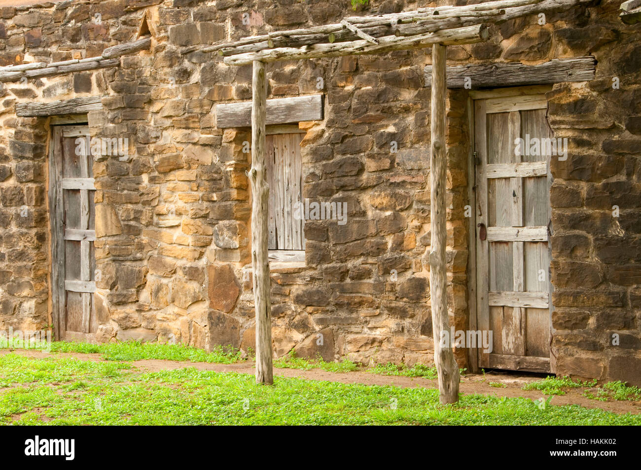 Mission San Jose wall, San Antonio Missions National Historical Park ...