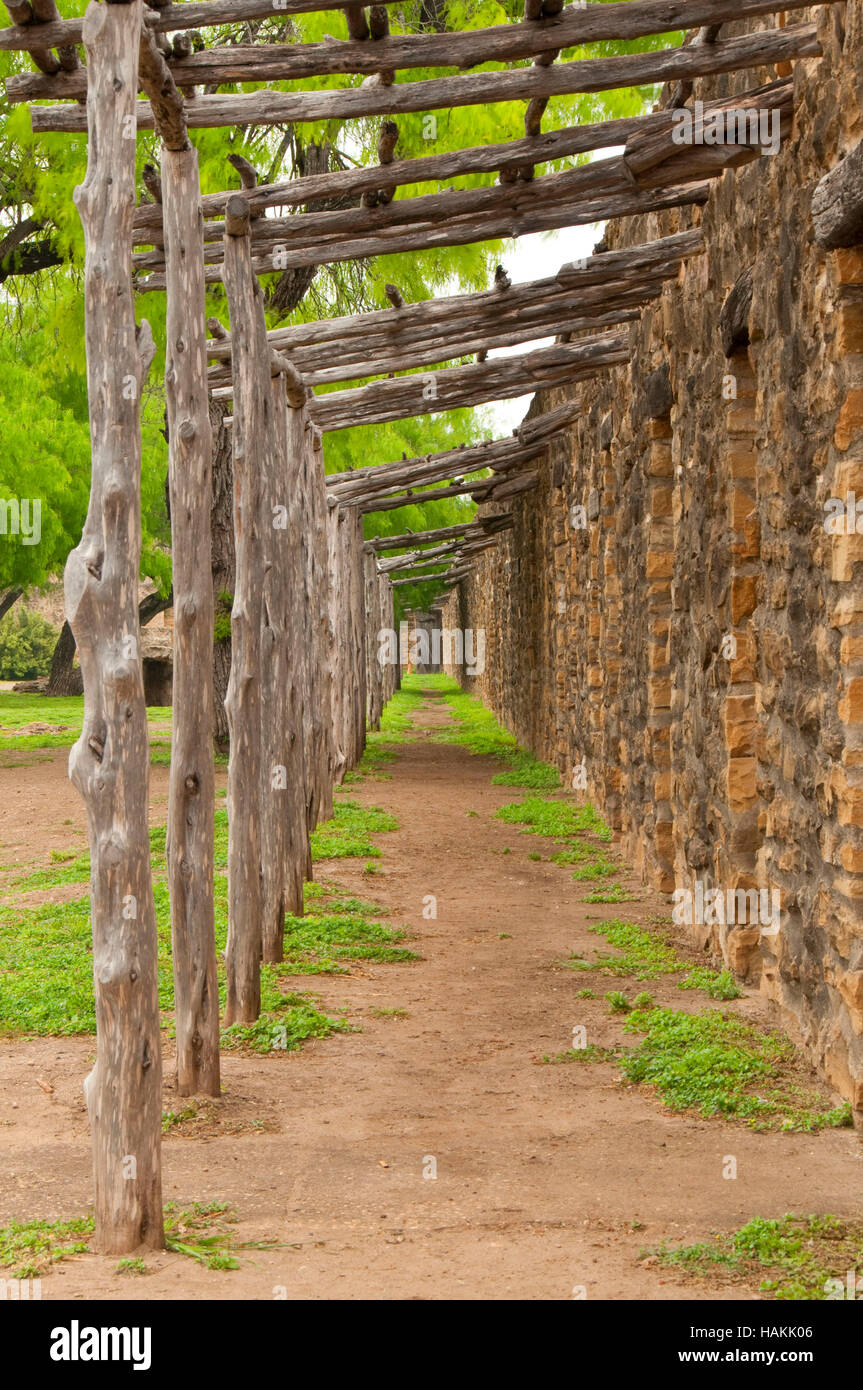 Mission San Jose wall, San Antonio Missions National Historic Park, San ...