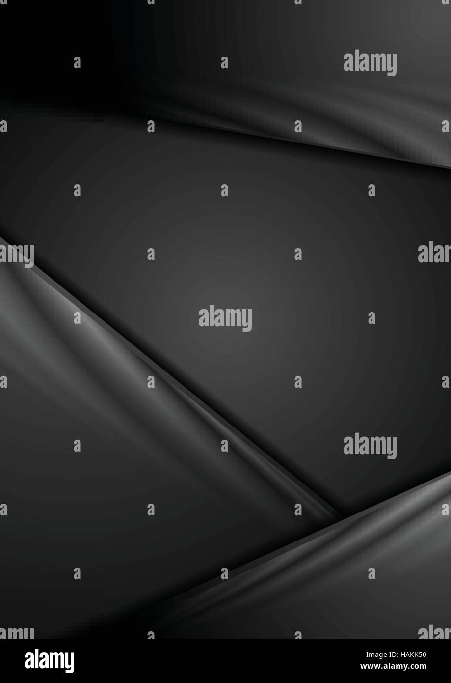 Black abstract gradient corporate background. Tech vector stripes ...