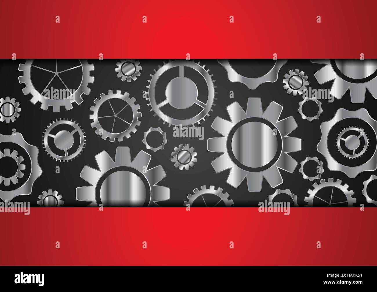 Technology abstract background with metallic gears. Silver tech vector ...